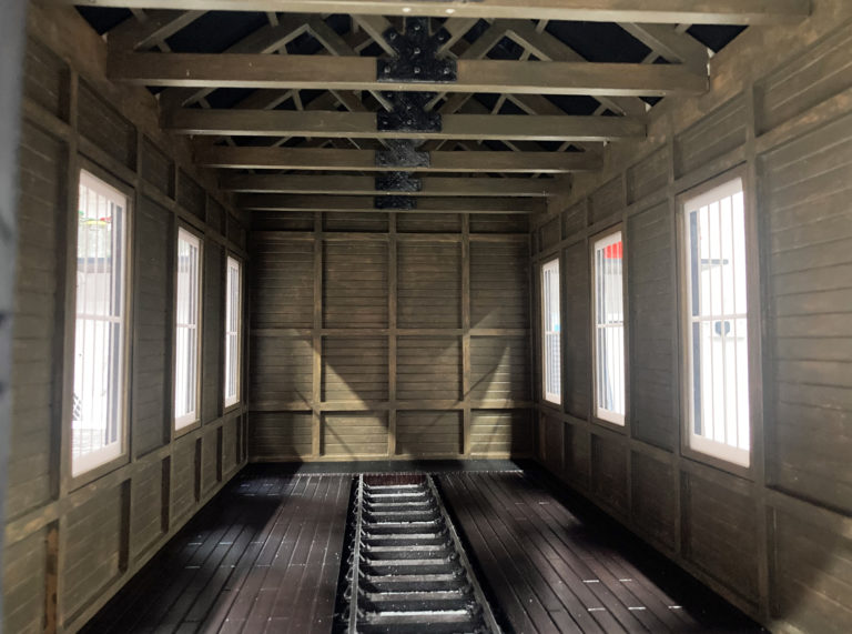 INTERIOR OF TIMBER LOCO SHED – Brunel Models